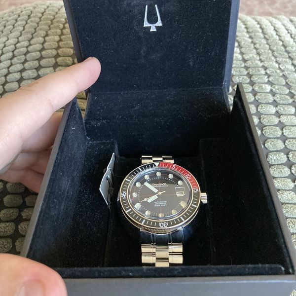 Bulova Devil Diver Automatic 98B320 Black Dial SS 2310320 Men's Brand ...