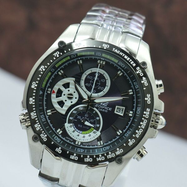 Casio Edifice Chronograph EF 543 Tachymeter Date WR 100 M Men's Quartz ...