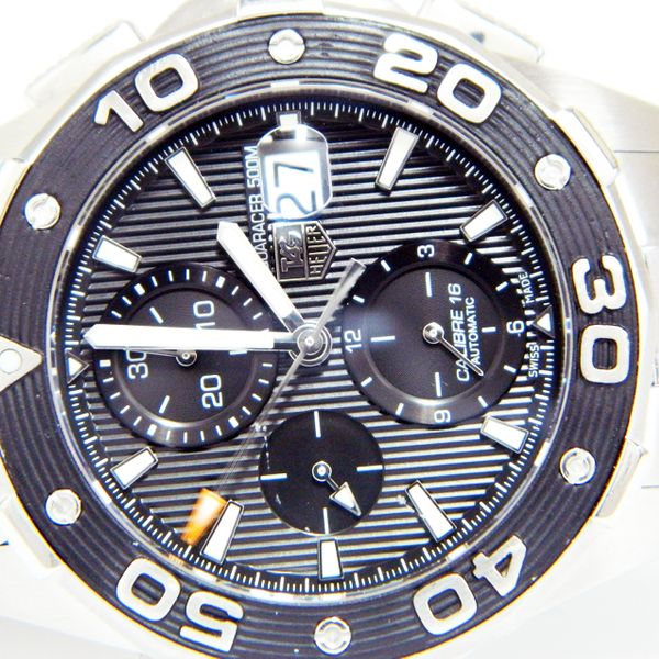 FS: TAG Heuer Aquaracer 500 Chronograph Caliber 16 ~ CAJ2110.BA0872 ...