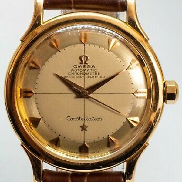 Omega Constellation 2699 Automatic 2652 SC Chronometer 18K Pie Pan Cal ...
