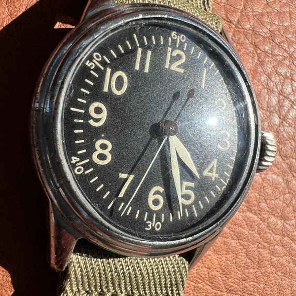 Vintage Elgin military watch A-11 ww2 Famed 539 hack rare 16 Jewel 40's ...
