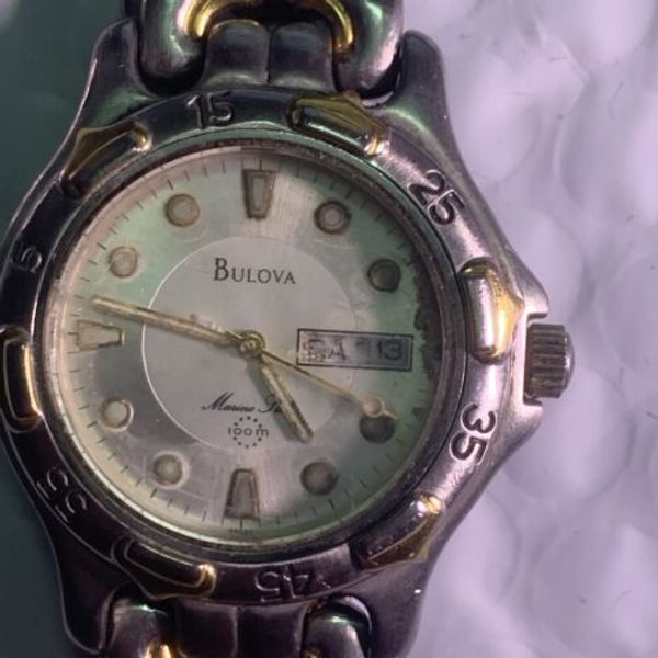 Men's Bulova Marine Star 98c31 Watch For Parts/repair | WatchCharts ...
