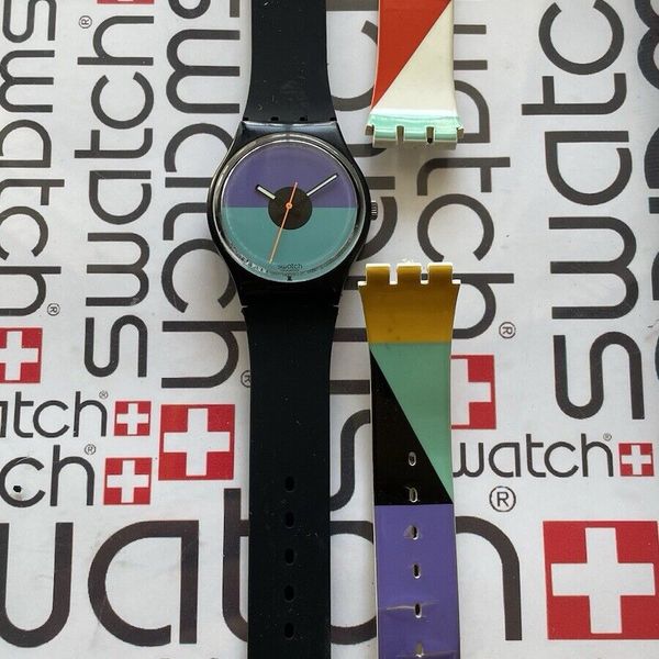 Swatch Catherineâ s Point GB121 1987 Standard Gents 34mm Extra New ...