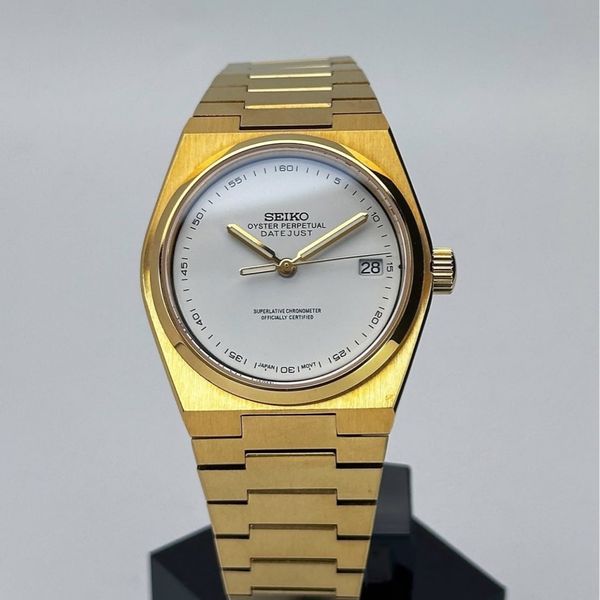 Seiko Gold PRX Mod (White) | WatchCharts Marketplace