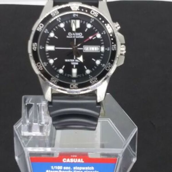 Casio MTD-1079 Module 5373 New Crystal New Battery Mens Watch Date 44mm ...