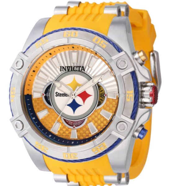 Invicta NFL Pittsburgh Steelers Men's 52mm Carbon Fiber Chronograph ...