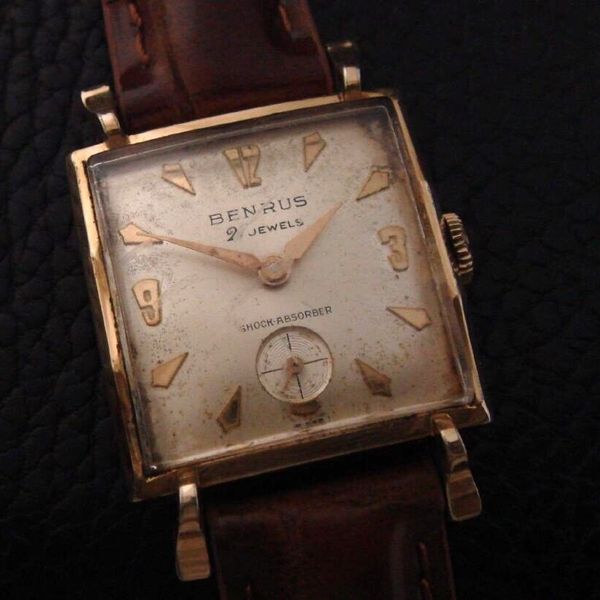Men's Antique Vintage Retro Estate '50s Benrus 21 Jewel Dress ...