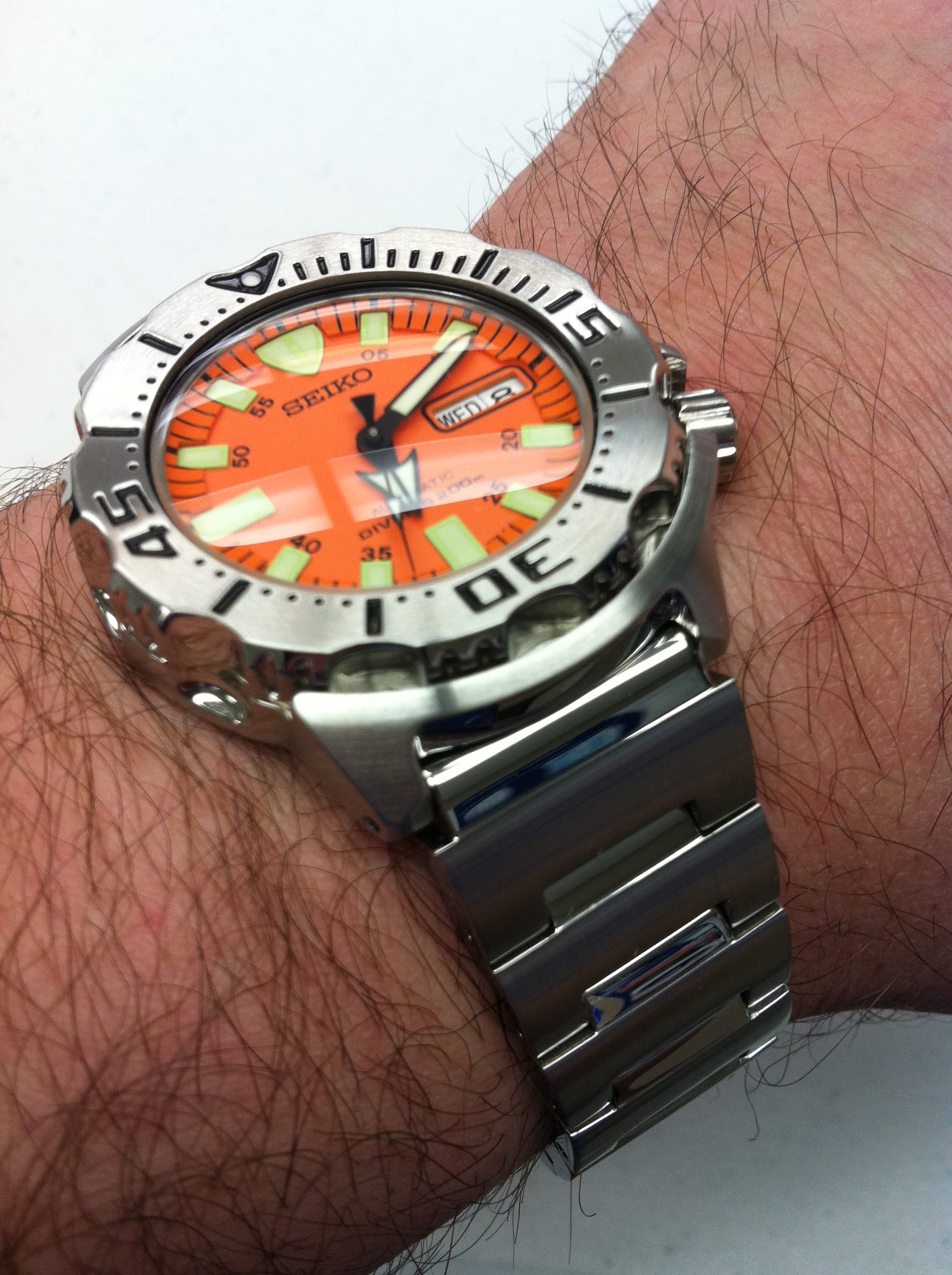 Seiko skx781 orange monster with metal and orange straps | WatchCharts