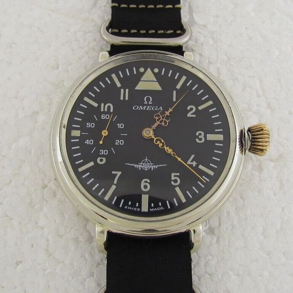 Orologio Uomo Svizzero Omega Laco Aviator FLIEGER Luftwaffe Pilot WW2 ...