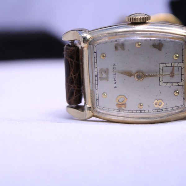 Hamilton Tank 1950's 14K Gold-Filled Manual-Wind with Sub-Dial ...
