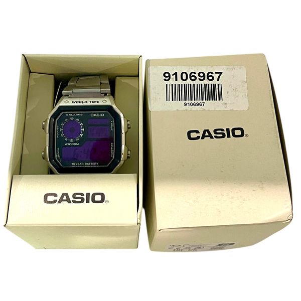 Casio Purple World Time Illuminator Royale AE-1200WHD-1AVEF DIGITAL ...