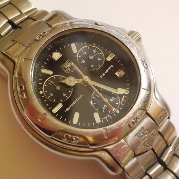 TAG HEUER 6000 series Chronograph CH1113-0 Quartz Men's Watch PLEASE ...