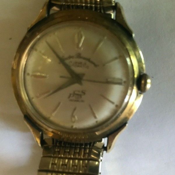 Andre Bouchard Gold & Stainless Automatic 17 Jewels Incabloc PSS Watch Works! | WatchCharts ...