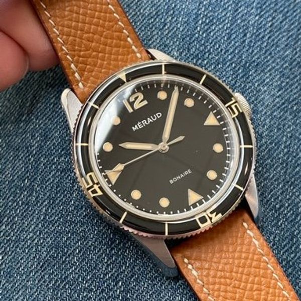 FS: Like New Meraud Bonaire Dive Watch Black Dial | WatchCharts Marketplace