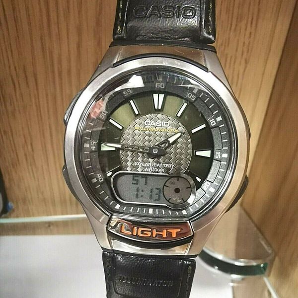 Casio AQ-180W Gents Watch Quartz Analogue Nylon Strap | WatchCharts ...