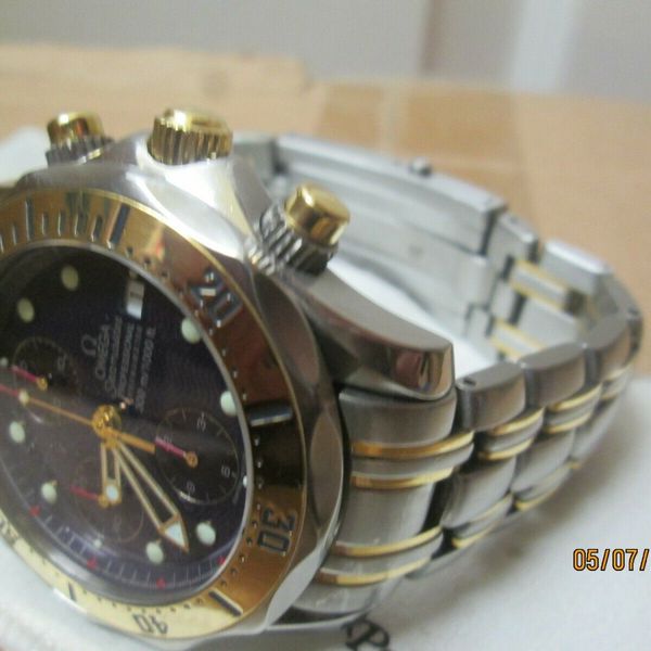 OMEGA SEAMASTER PROFESSIONAL CHRONOGRAPH WATCH 18KGold+Stainless Steel ...