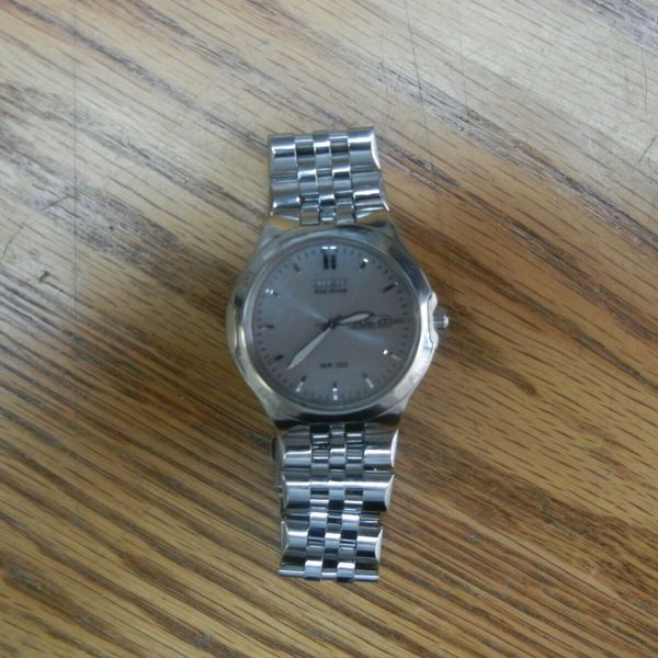 Men's Citizen Eco-Drive WR-100 St. Steel Wristwatch - 10 Bar - Read ...