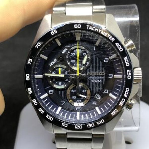 SEIKO Men's Chronograph Motor Sports 100m Blue Dial Watch SSB321P1 #45 ...