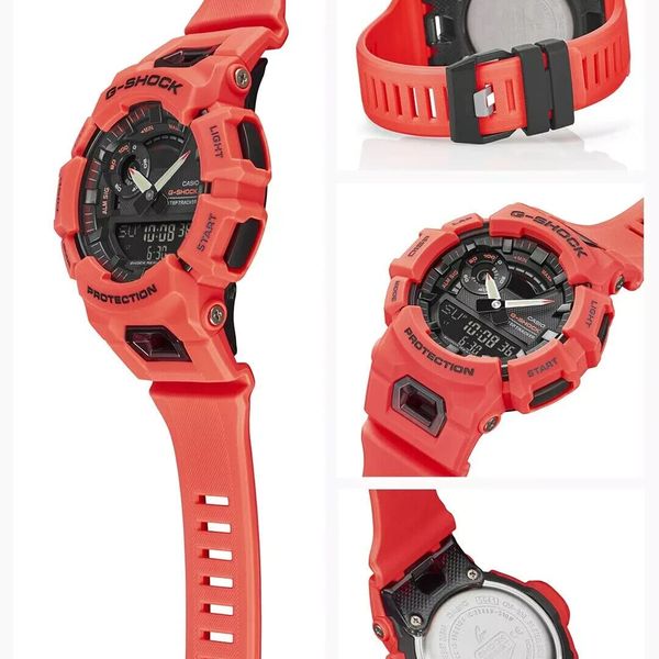 Casio Men's Orange Watch G-Shock Step Count Bluetooth GBA-900-4A ...