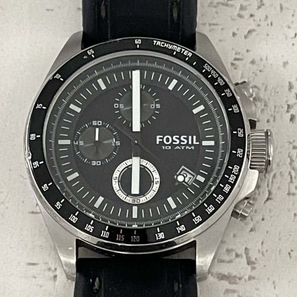 Fossil Chronograph 10 ATM Sport Watch â Tachymeter Bezel â NOT WORKING ...