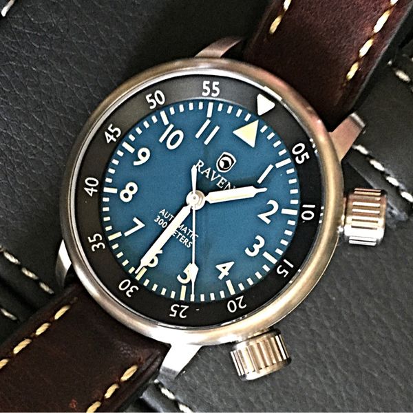 Mint Raven (Benarus/Stevral) Defender Blue - $375 | WatchCharts Marketplace
