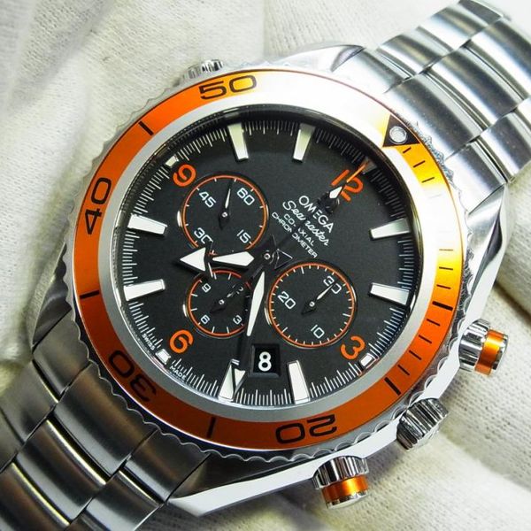 FS 45mm Omega 22185000 Seamaster Planet Ocean CO-AXIAL Orange ...