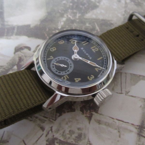 WW2 BULOVA SUB SECOND WITH NEW MILITARY NAVY CASE ! | WatchCharts ...