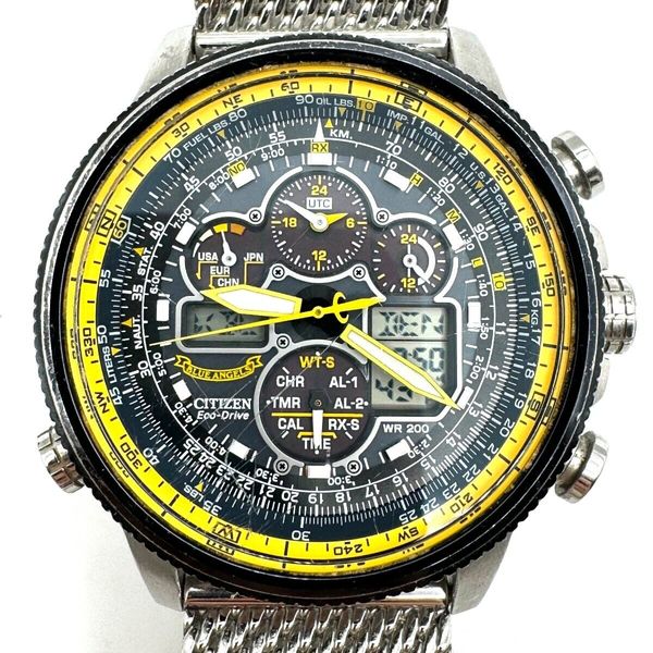 Citizen NaviHawk AT Blue Angels Chrono Eco Drive Wristwatch U680 ...