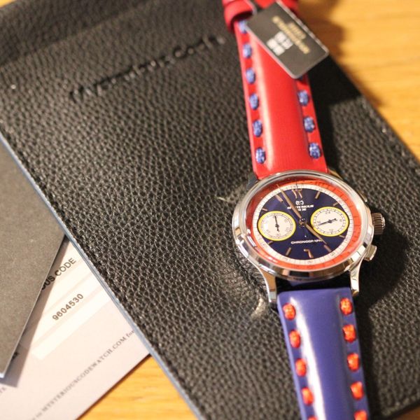 Mysterious Code MS-VK-S4 Chronograph 40mm Blue Dial Seiko VK64 ...