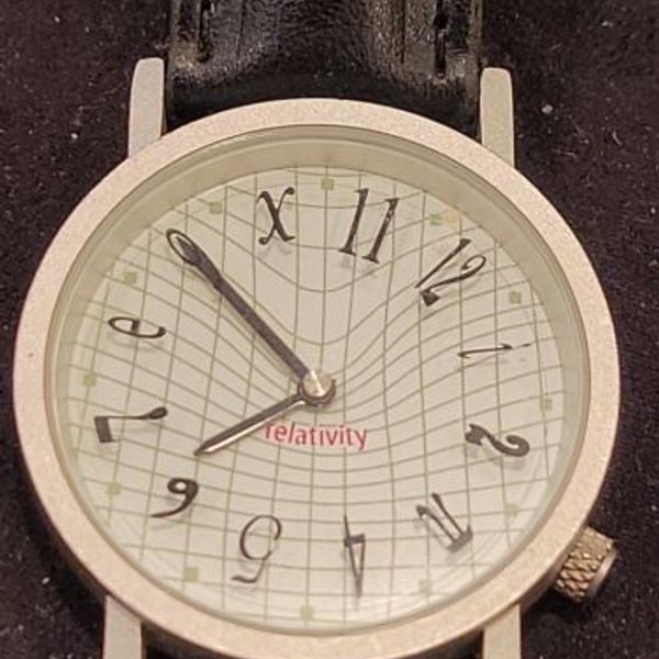 Vintage Tempus Fugit Relativity Men Lady Silver Analog Quartz Watch~New ...