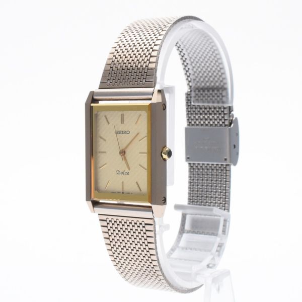 â ¶ï¸ Vintageã N MINTã SEIKO Dolce 7321-6170 Gold Dial Quartz Mens ...