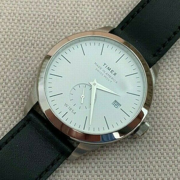 Timex American Documents 41mm Leather Strap Watch TW2R82700US ...