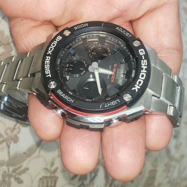 Casio GTS-S100D G-Shock Analog Mens Watch, Solar powered, Double LED ...