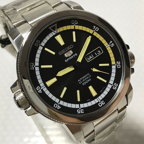Seiko 5 Sports Men's Watch Automatic SNZJ61K1 Inner Rotating Bezel ...