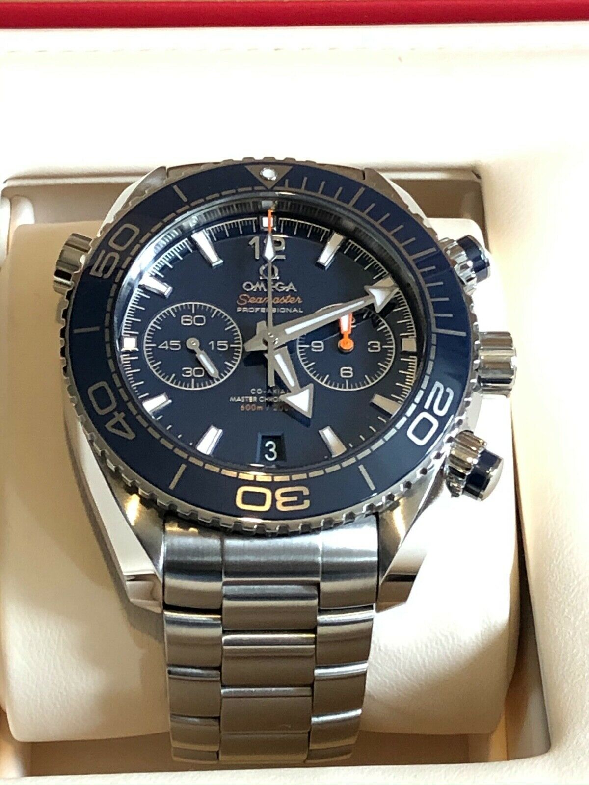OMEGA Seamaster Planet Ocean Master Chronograph 45.5mm Watch 2019 ...