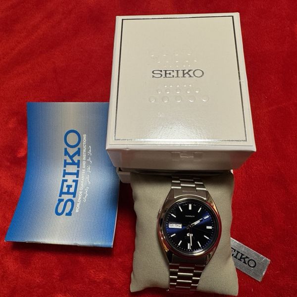 Seiko 5 Automatic Blue Dial Stainless Steel Men’s Watch-Box, Manual ...