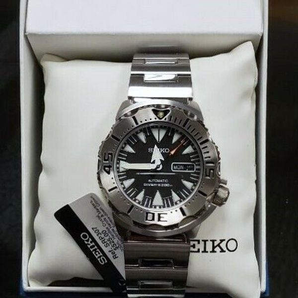 Seiko SRP307 automatic Monster, 2d Generation, bracelet, new in box ...