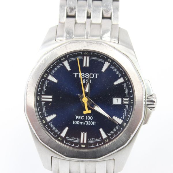 Mens Tissot 1853 PRC 100 Steel Watch Ref P870/970 Quartz Working | WatchCharts Marketplace
