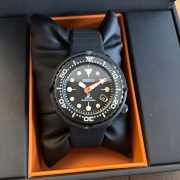 Seiko SNE577P1 Black Series Limited Edition Solar Tuna Divers Watch ...