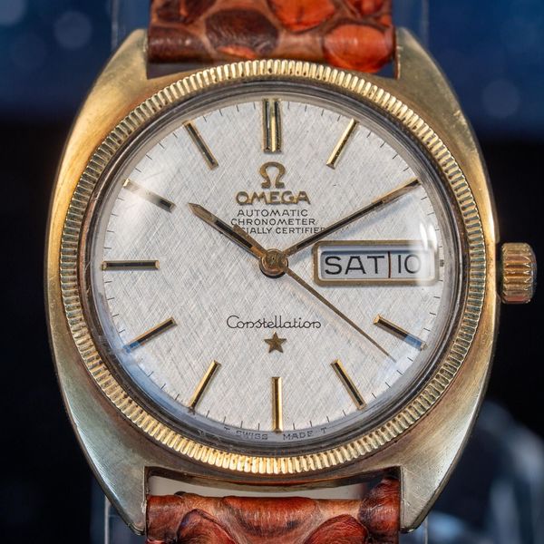 [WTS] 1969 Vintage Omega Constellation Day-Date Linen Dial 35mm Gold ...