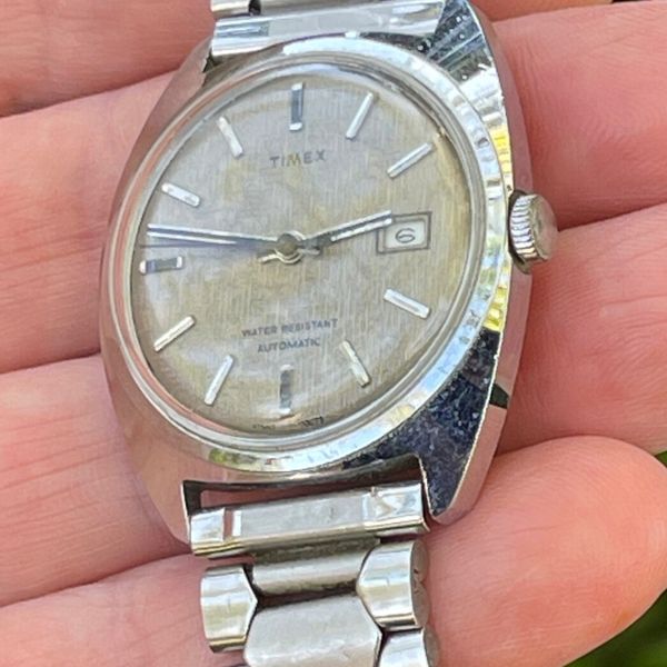 VINTAGE TIMEX WATER RESISTANT AUTOMATIC WATCH WRISTWATCH WORKS ...