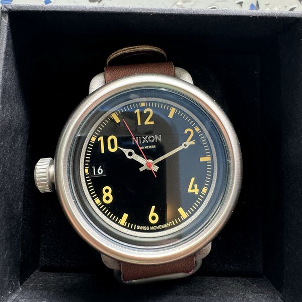 RARE Nixon The October BATTLE STATIONS 300 Meters Swiss Movement Watch ...