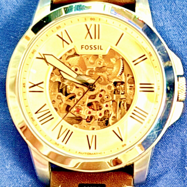 Fossil ME3122 Townsman Mechanical Skeleton Watch | Automatic Movement ...