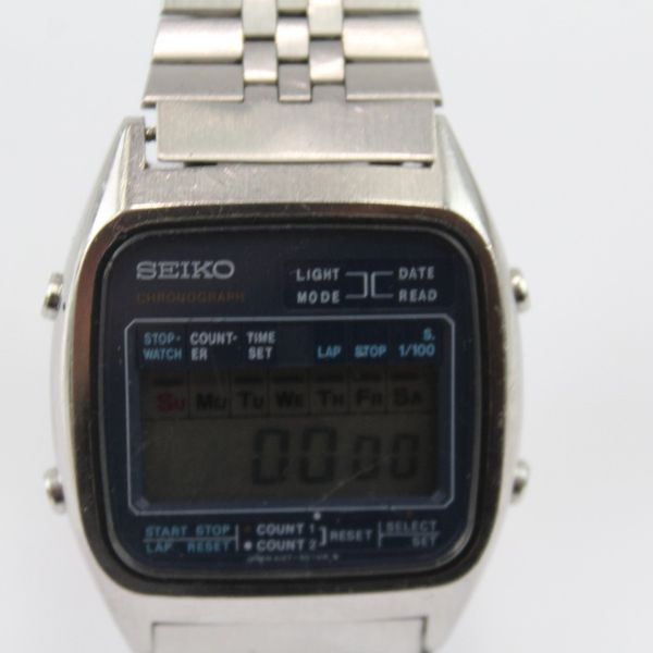 Mens Vintage Seiko Chronograph Digital Watch Ref A127-5010 Quartz ...