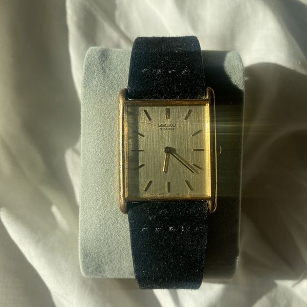 Seiko 1970s Vintage Tank Watch. Small Dial Very Rare. 20mm dial ...