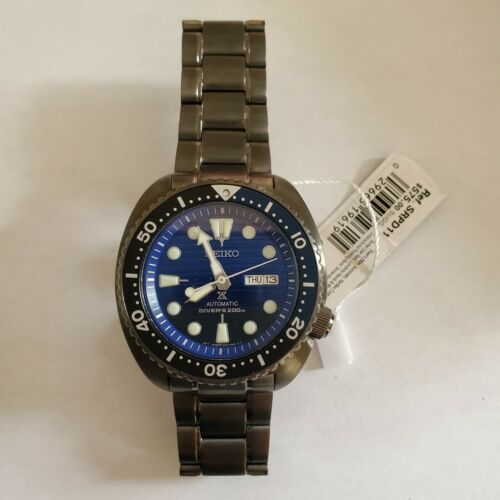 New SEIKO PROSPEX TURTLE BLUE WHALE AUTOMATIC DIVER 45MM SRPD11 ...