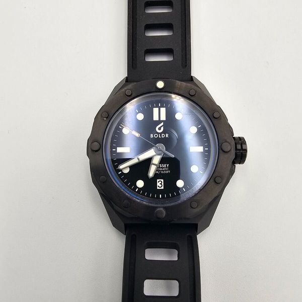 BOLDR ODYSSEY EVER BLACK AUTOMATIC DIVER WATCH, 500 LIMITED EDITION ...