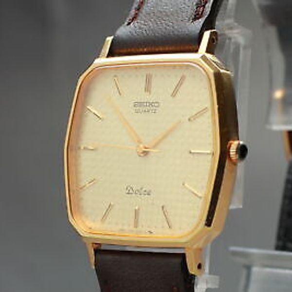 [Near MINT] Vintage Seiko Dolce 7731-5120 Gold Men's Quartz Watch From JAPAN | WatchCharts ...