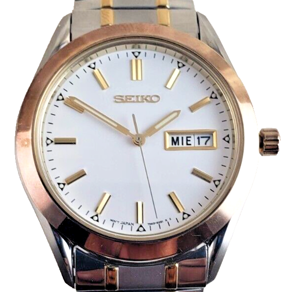 Seiko Men's Day Date Flex Band Watch SGG742 | WatchCharts Marketplace