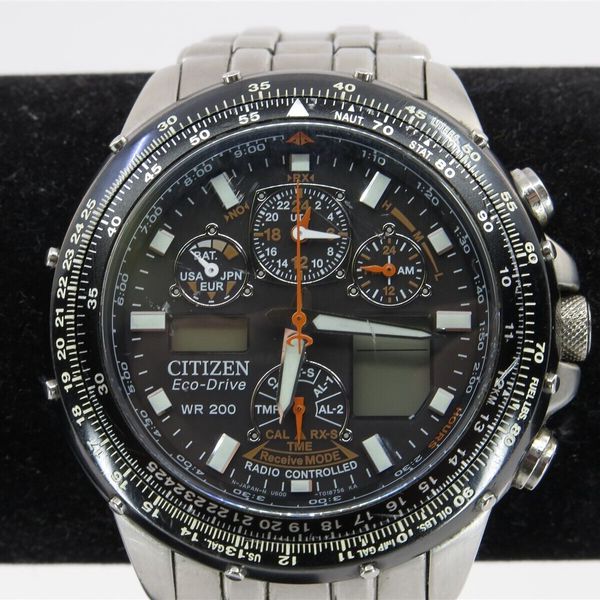 Citizen Eco-Drive Skyhawk A-T WR200 Men's Watch Stainless Steel Band ...